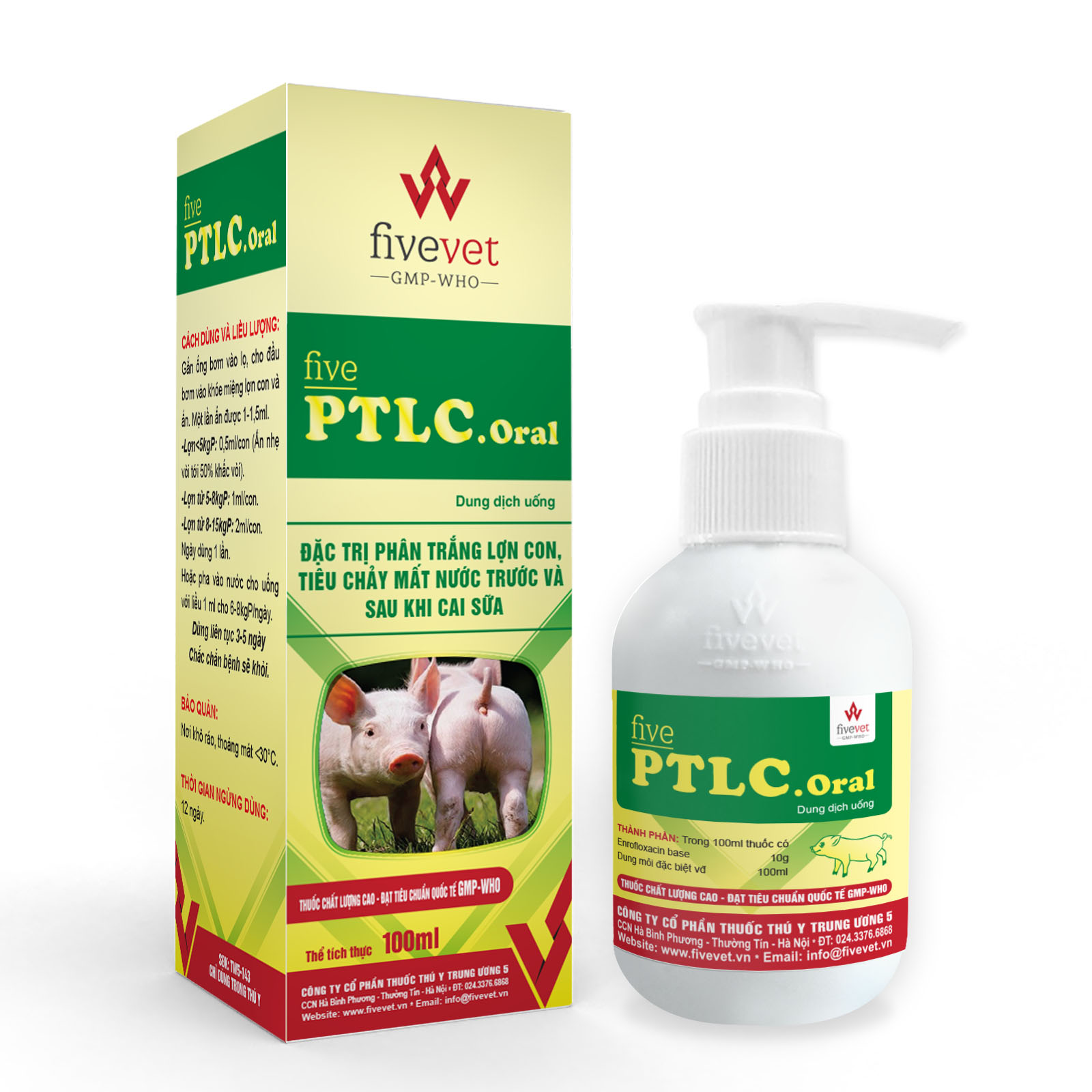 Fivevet - Công ty CP thuốc thú y Trung Ương 5 • Five-PTLC.Oral