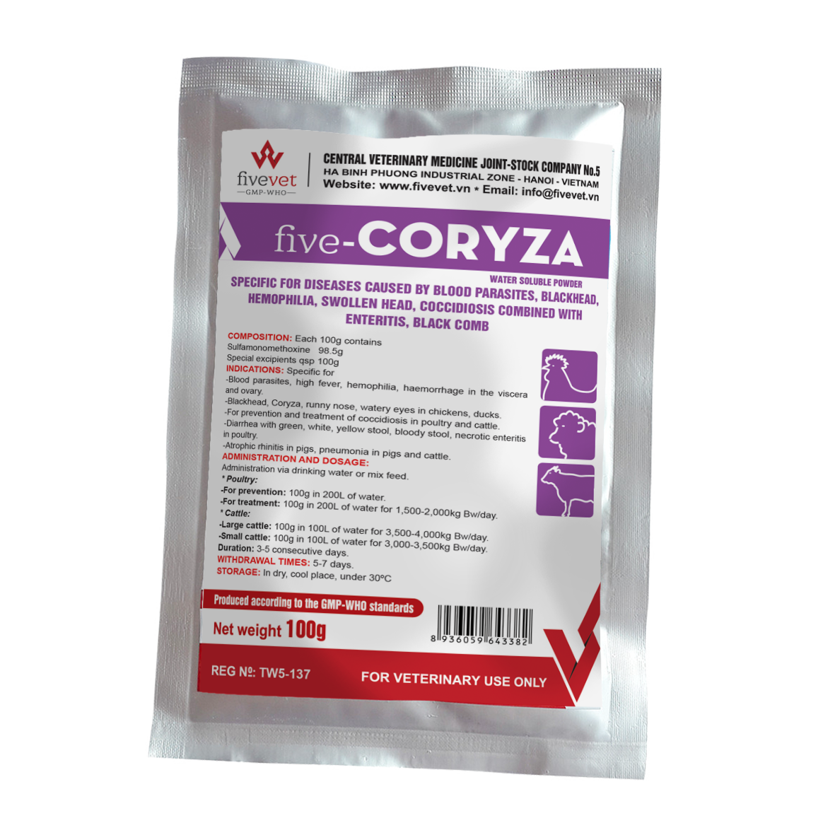Fivevet - Central Veterinary Medicine JSC No.5 • five-Coryza