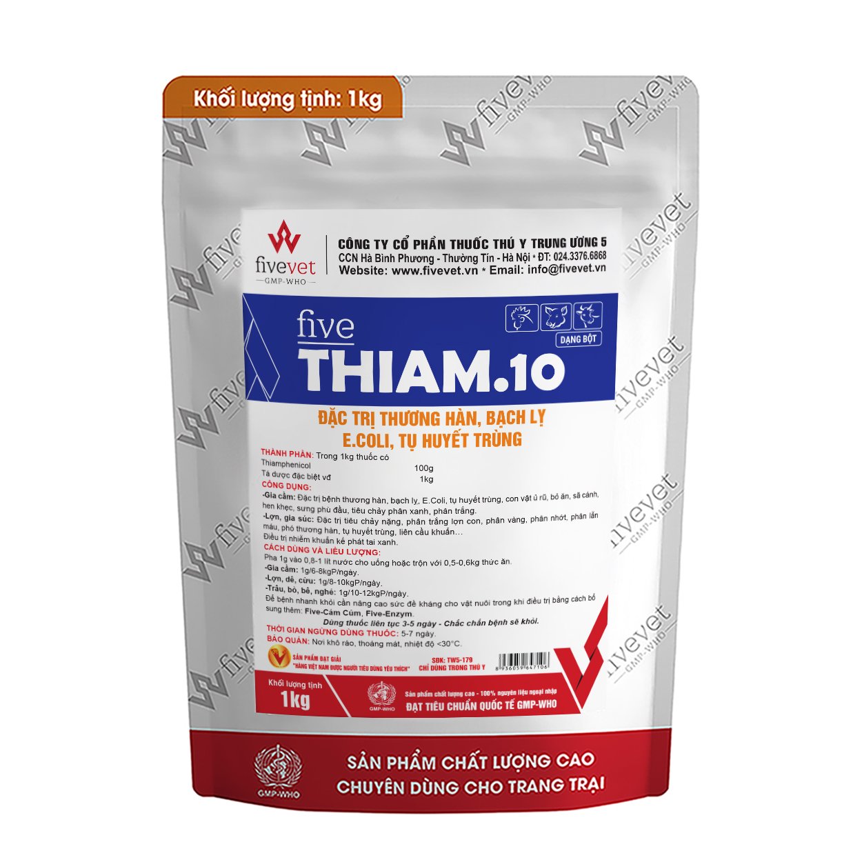 Fivevet - Công ty CP thuốc thú y Trung Ương 5 • Five-Thiam.10